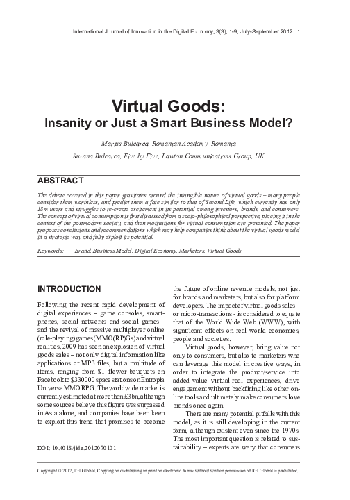 (PDF) Virtual Goods