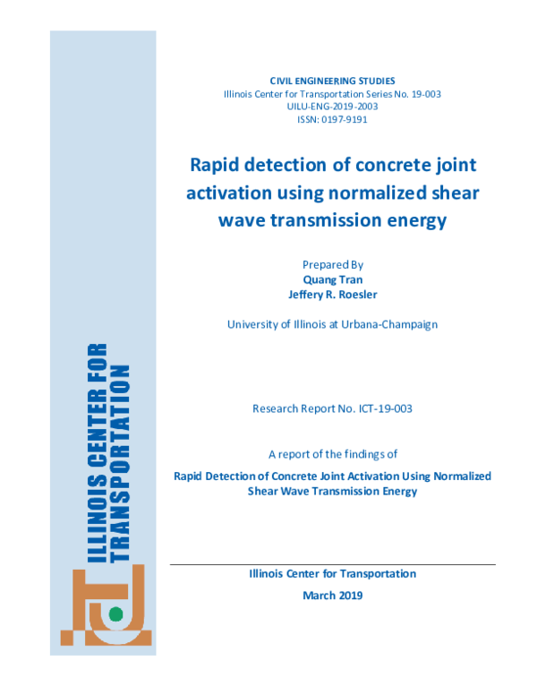 (PDF) Rapid detection of concrete joint activation using normalized shear wave transmission energy