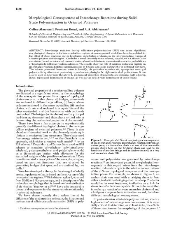 Pdf Morphological Consequences Of Interchange Reactions During Solid