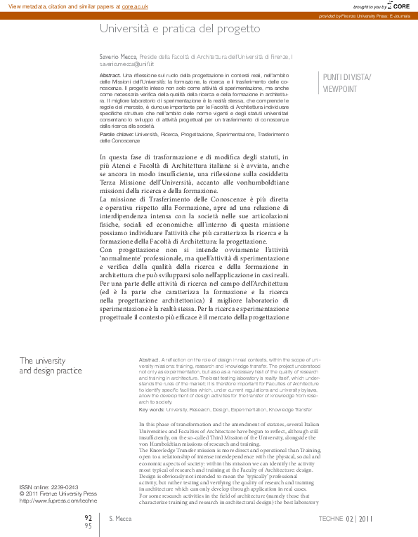 (PDF) The university and design practice