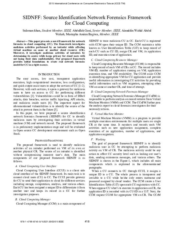 (PDF) SIDNFF: Source identification network forensics framework for ...