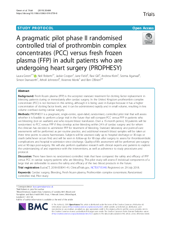 (PDF) A pragmatic pilot phase II randomised controlled trial of ...