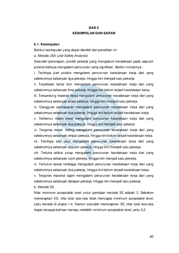 (PDF) Perbaikan Kondisi Kesehatan Dan Keselamatan Kerja Pada Pt ...
