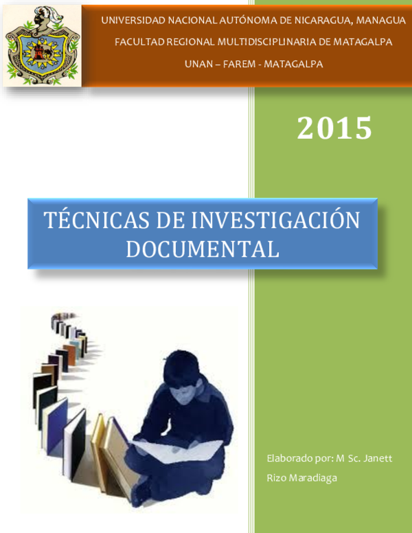 (PDF) Técnicas de investigación documental