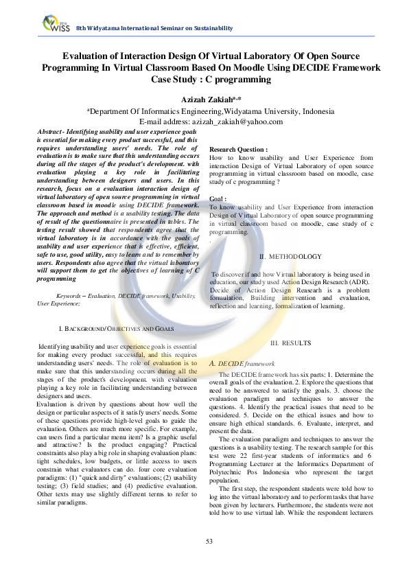 (PDF) Evaluation of Interaction Design of Virtual Laboratory of Open Source Programming in ...