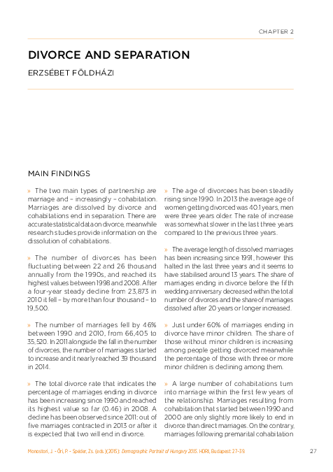 (PDF) Divorce and separation