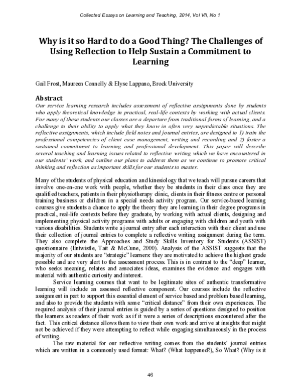 (PDF) Why is it so Hard to do a Good Thing? The Challenges of Using ...