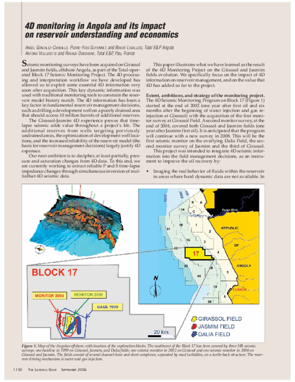 (PDF) 4D monitoring in Angola and its impact on reservoir understanding ...
