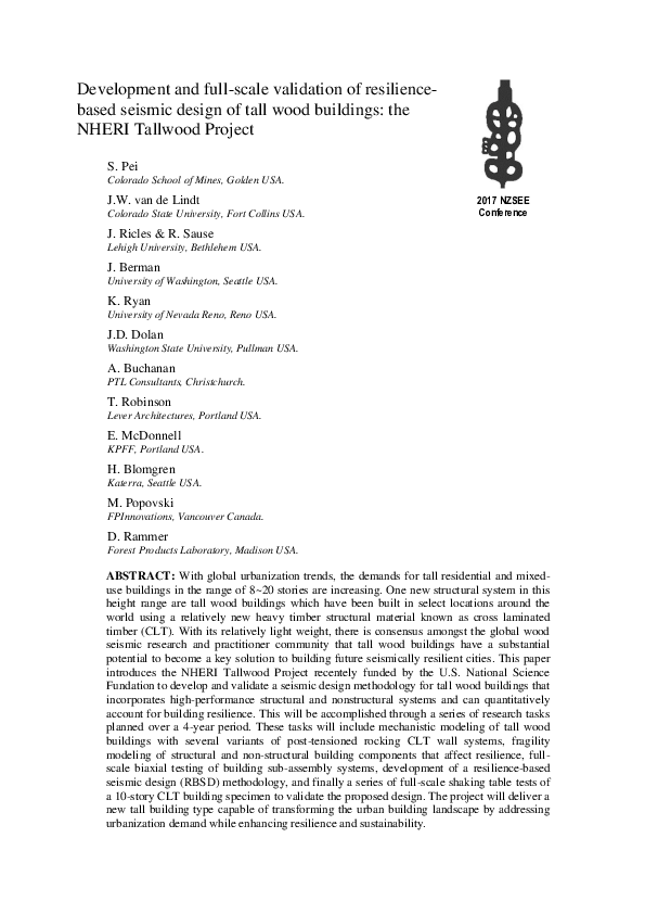 (PDF) Development and full-scale validation of resilience-based seismic ...
