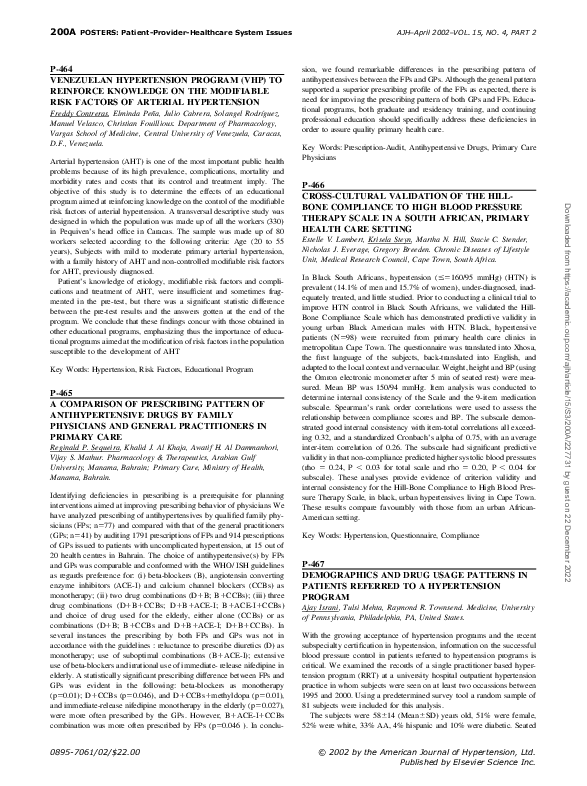 (PDF) Cross-cultural validation of the Hill-Bone compliance to high ...