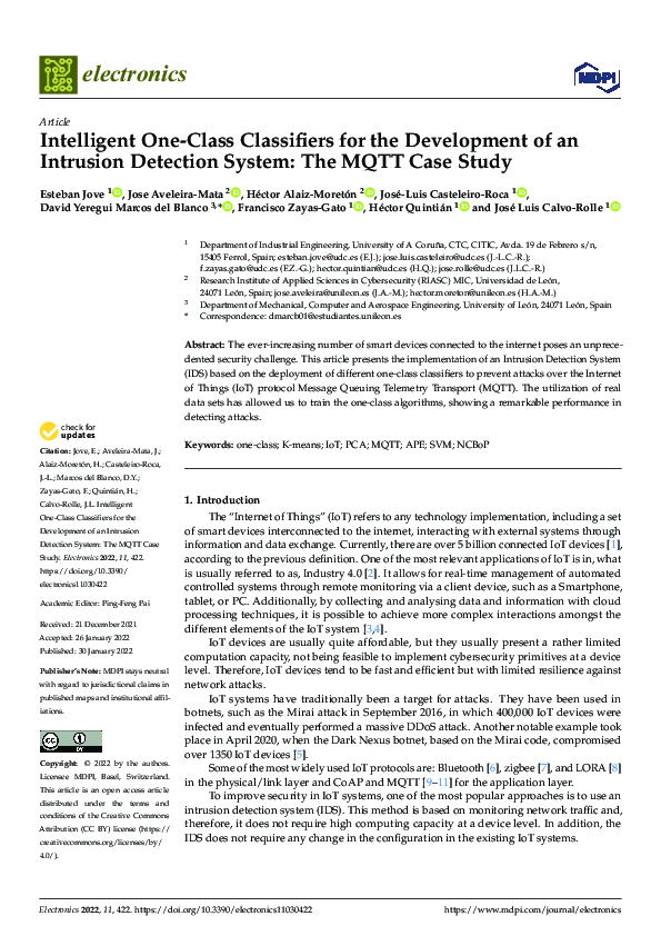 Pdf Intelligent One Class Classifiers For The Development Of An Intrusion Detection System