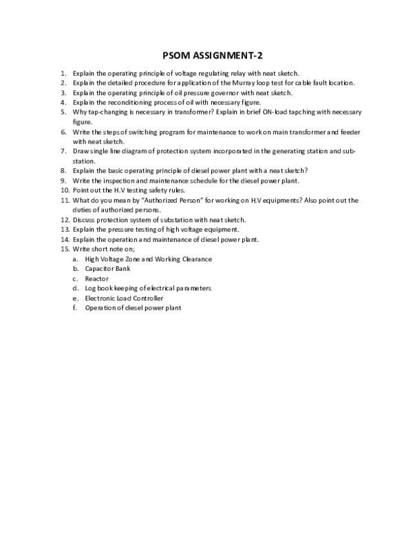 (PDF) PSOM Assignment 2