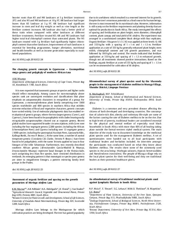 (PDF) Ethnomedicinal survey of plant species used by the Vhavenda ...