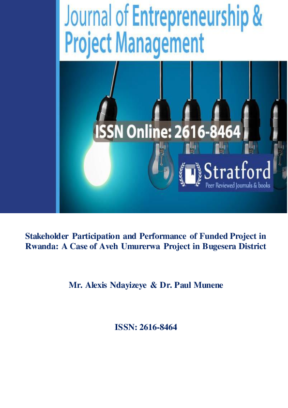 (PDF) Stakeholder Participation and Performance of Funded Project in Rwanda: A Case of Aveh ...