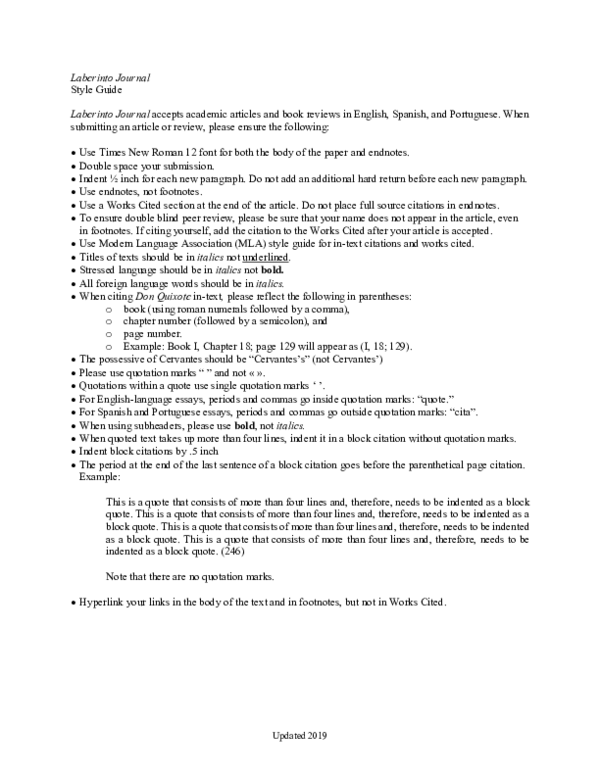 (PDF) Laberinto Journal Style Guide