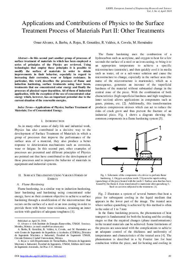 (PDF) Applications and Contributions of Physics to the Surface Treatment Process of Materials ...