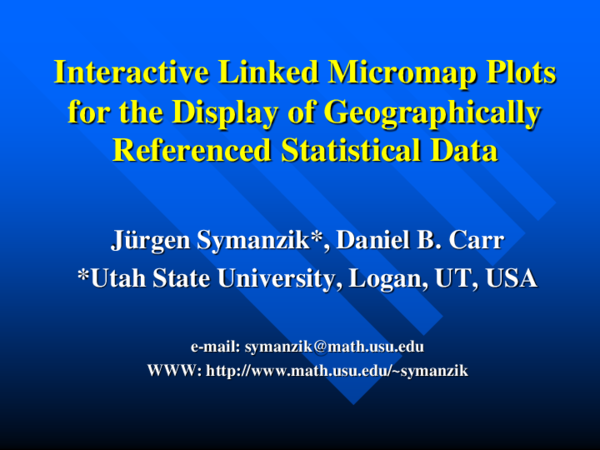 (PDF) Interactive Linked Micromap Plots for the Display of Geographically Referenced Statistical ...