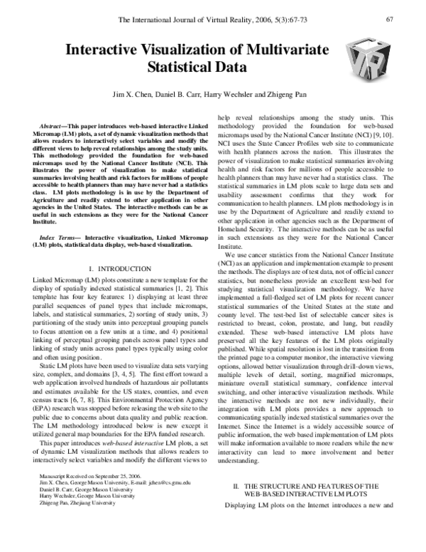 (PDF) Interactive Visualization of Multivariate Statistical Data