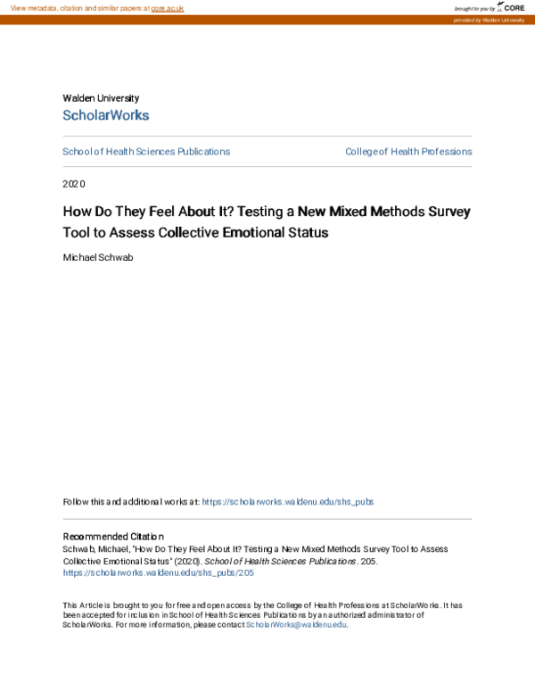 (PDF) How Do They Feel About It? Testing a New Mixed Methods Survey ...