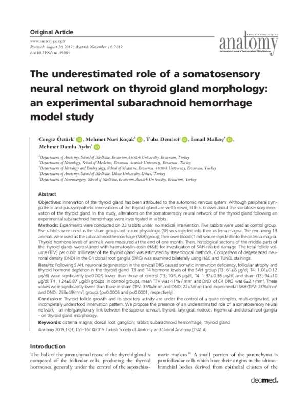 (PDF) The underestimated role of a somatosensory neural network on ...