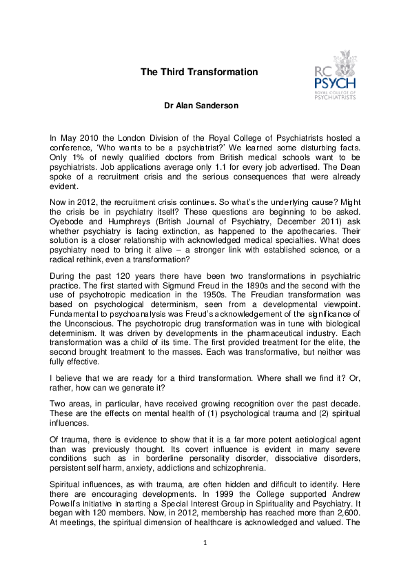 (PDF) The Third Transformation