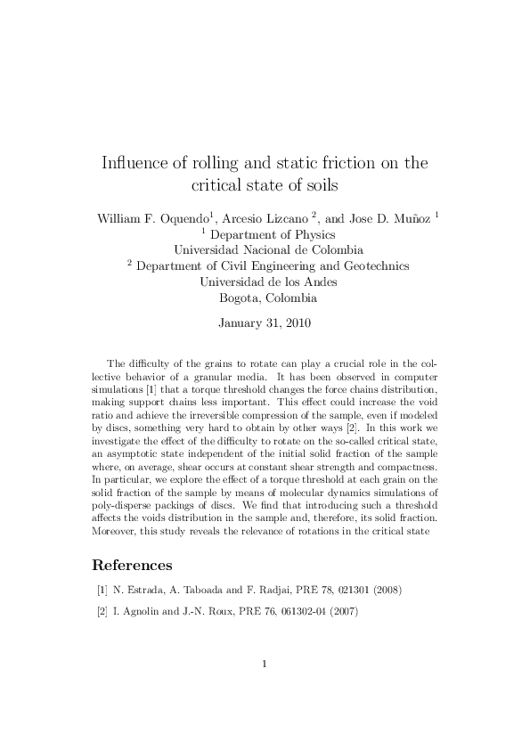 (PDF) Critical State