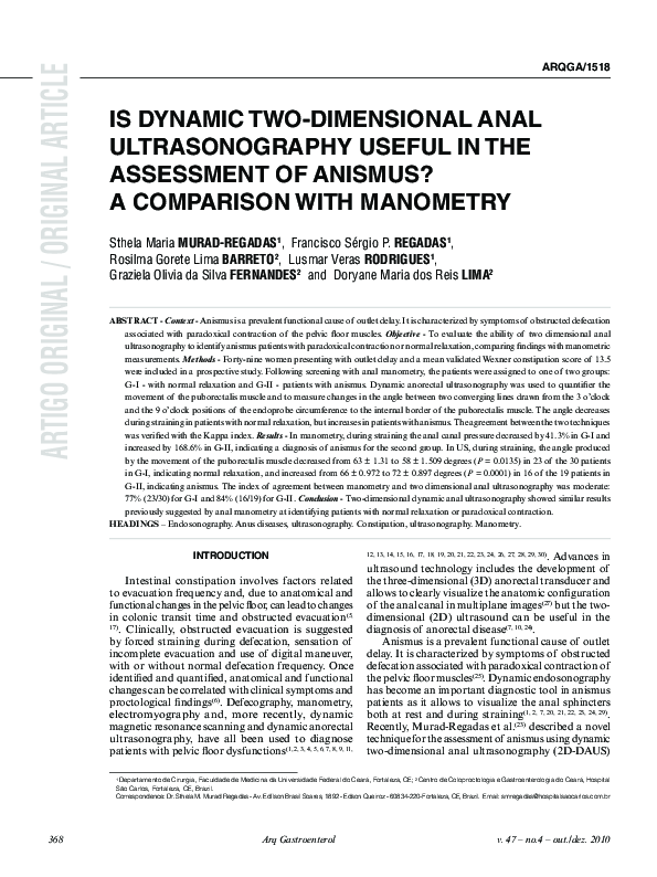 (PDF) Is dynamic two-dimensional anal ultrasonography useful in the ...