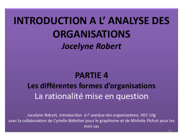 (PDF) Introduction et analyse des organisations