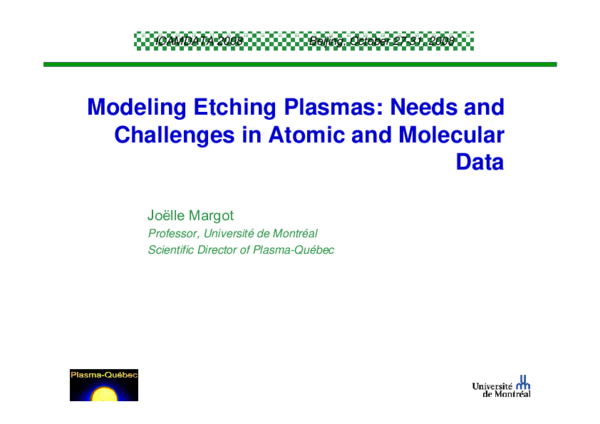 (PDF) Modeling Etching Plasmas: Needs and Challenges in Atomic and ...