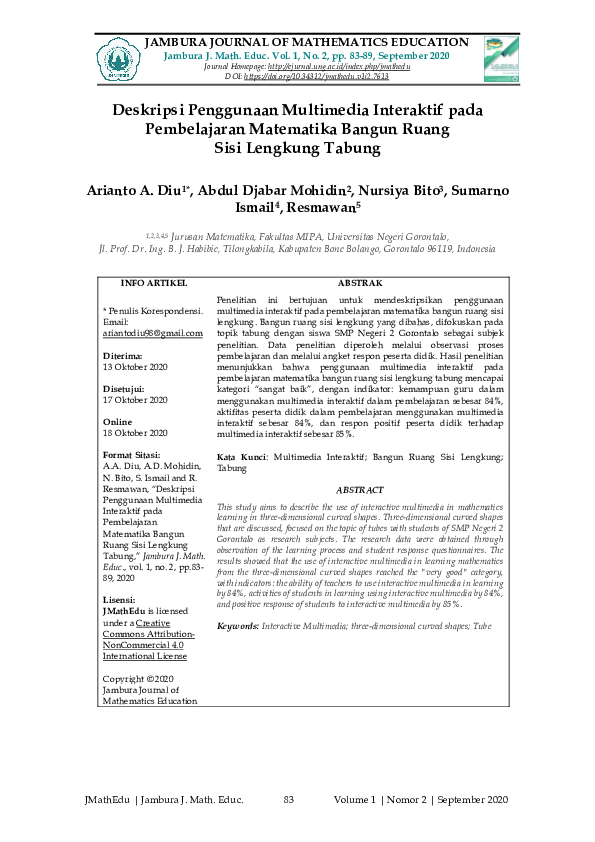 (PDF) Deskripsi Penggunaan Multimedia Interaktif pada Pembelajaran ...