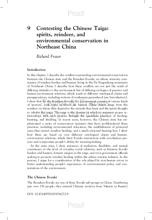 (PDF) Contesting the Chinese Taiga: spirits, reindeer, and ...