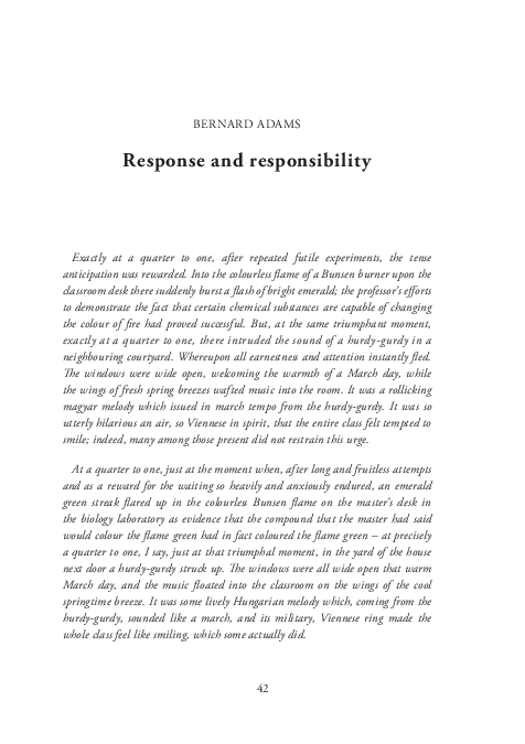 (PDF) Response and Responsibility