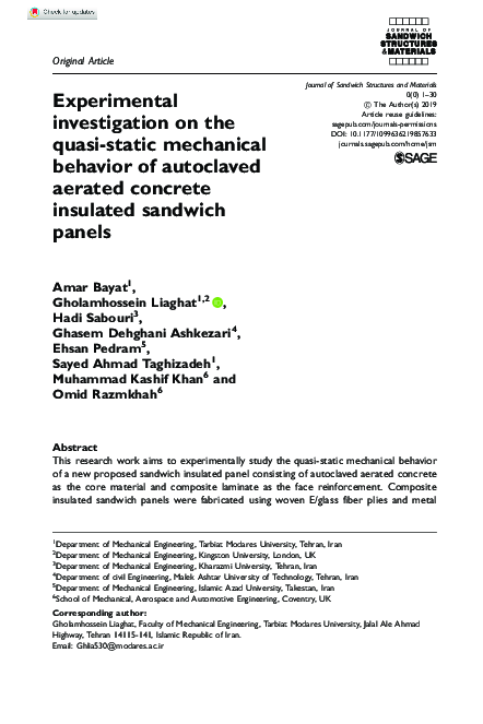 (PDF) Experimental investigation on the quasi-static mechanical ...