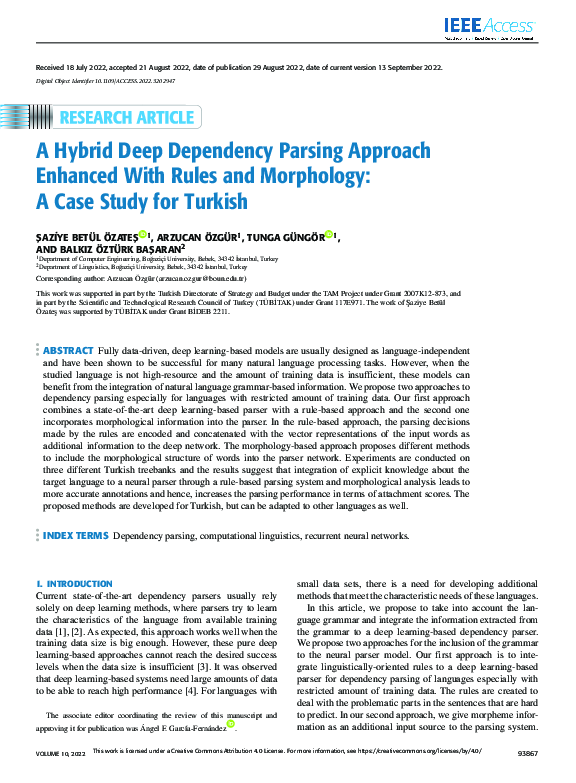 Pdf A Hybrid Deep Dependency Parsing Approach Enhanced With Rules And