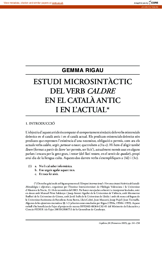 (PDF) Estudi microsintàctic del verb «caldre» en el català antic i en l ...