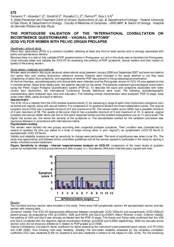 (PDF) The Portuguese validation of the International Consultation on ...