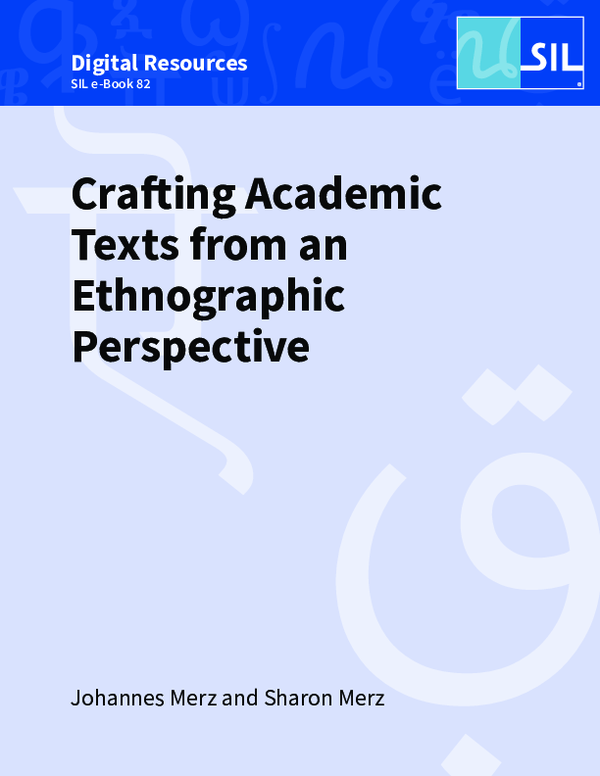 (PDF) Crafting Academic Texts from an Ethnographic Perspective