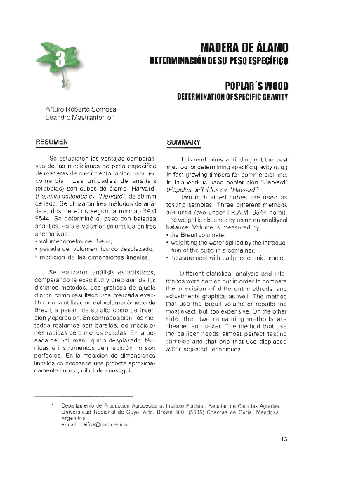 (PDF) Madera de álamo - Poplar’s wood