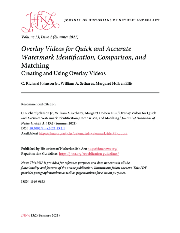 (PDF) Overlay Videos for Quick and Accurate Watermark Identification ...