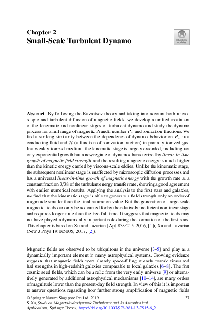 (PDF) Small-Scale Turbulent Dynamo