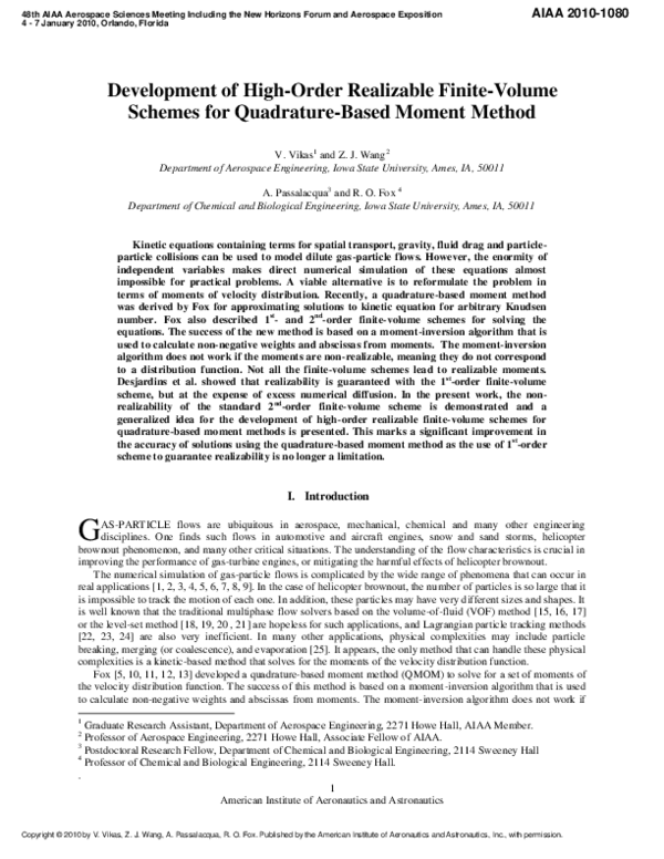 (PDF) High-Order Realizable Volume Schemes for Kinetic Equations