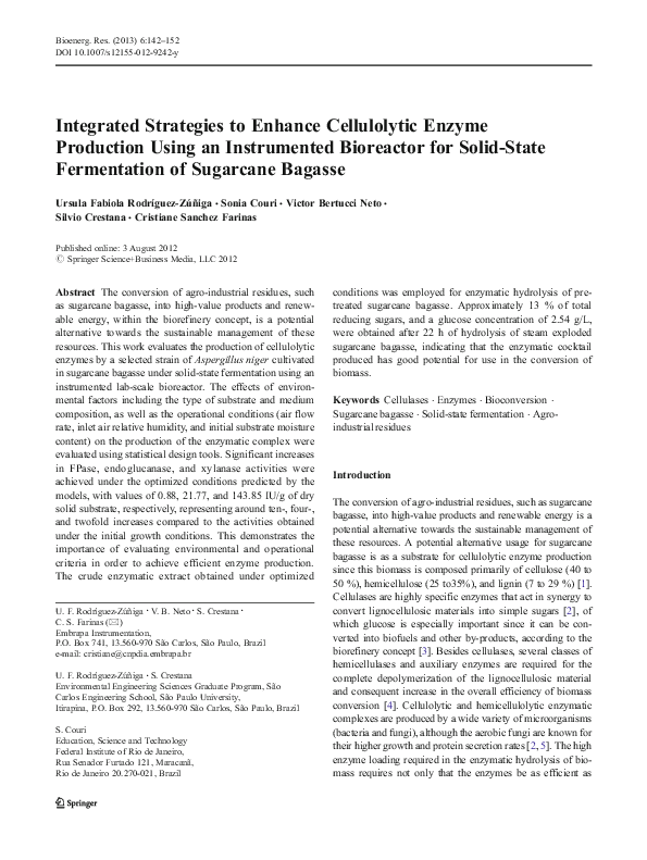 (PDF) Integrated Strategies to Enhance Cellulolytic Enzyme Production Using an Instrumented ...