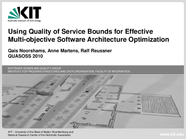 (PDF) Using quality of service bounds for effective multi-objective ...