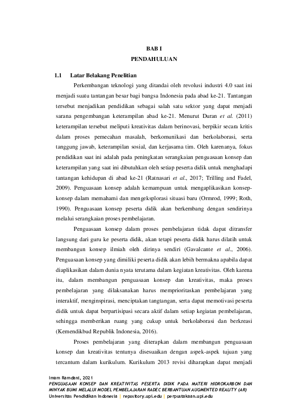 (PDF) Penguasaan Konsep Dan Kreativitas Peserta Didik Pada Materi Hidrokarbon Dan Minyak Bumi ...