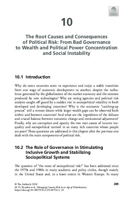 (PDF) The Root Causes and Consequences of Political Risk: From Bad ...