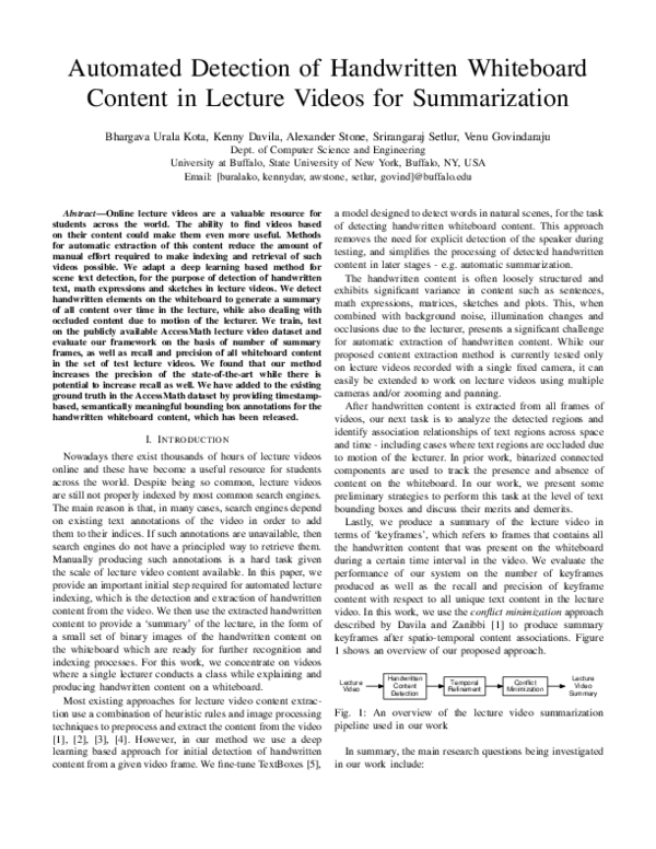 (PDF) Automated Detection of Handwritten Whiteboard Content in Lecture ...