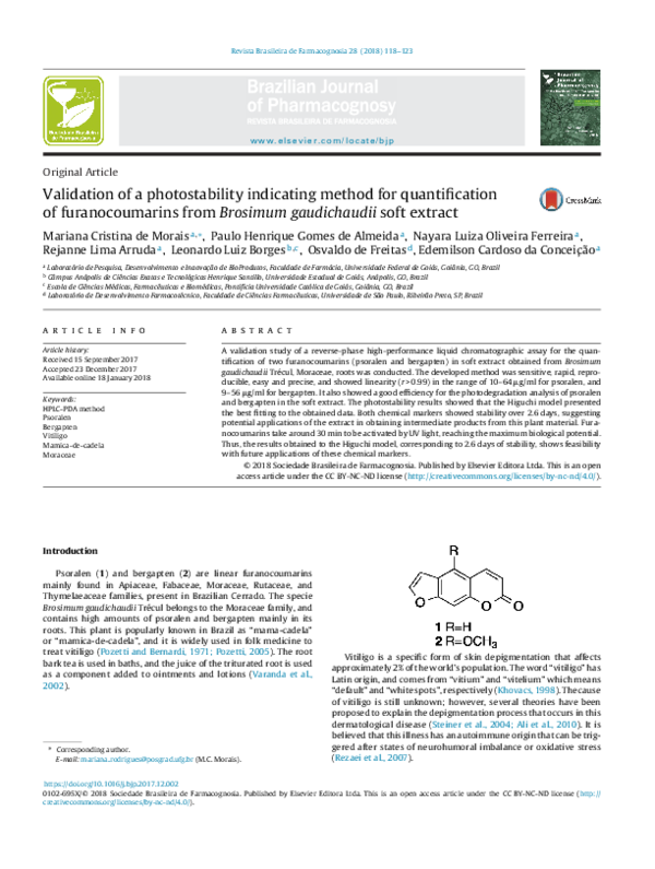 (PDF) Validation of a photostability indicating method for ...