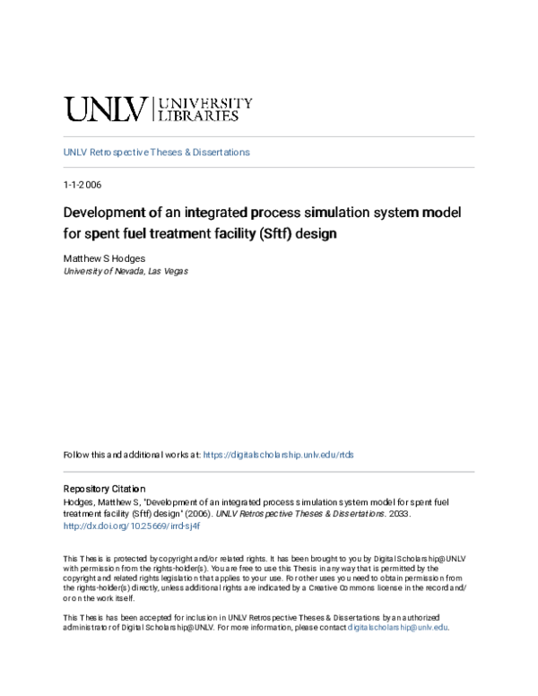(PDF) Development of an Integrated Process Simulation System Model for ...