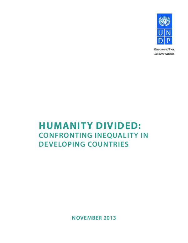 (PDF) Humanity Divided : Confronting Inequality in Developing Countries ...