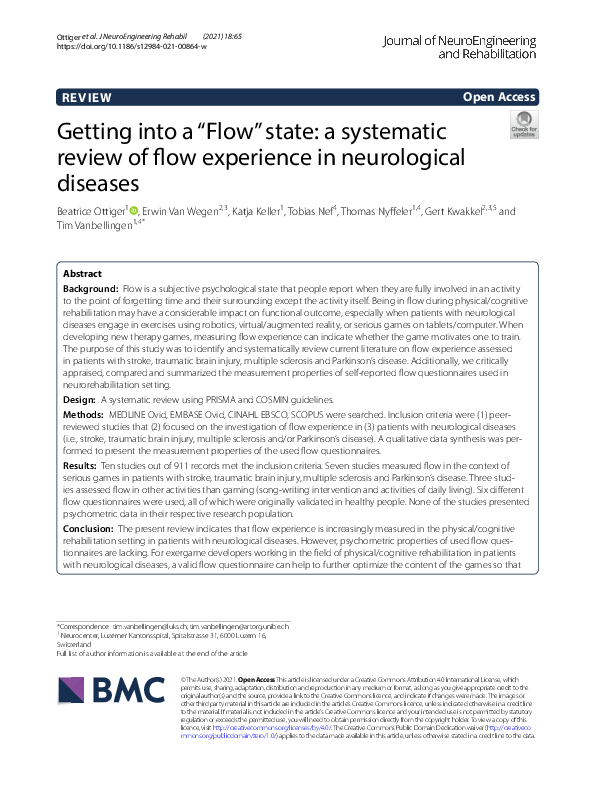(PDF) Getting into a “Flow” state: a systematic review of flow ...